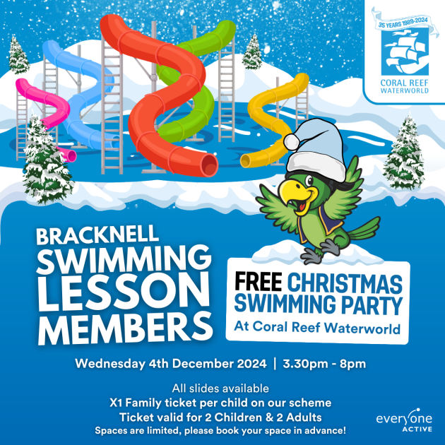 Buy BLC Swim Scheme Xmas Party Tickets online - Coral Reef Waterworld