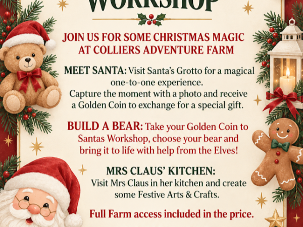 Buy Colliers Christmas Workshop Tickets online - Colliers Farm