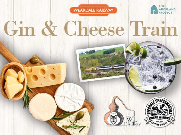 Buy Gin and Cheese Train Tickets online - Weardale Railway