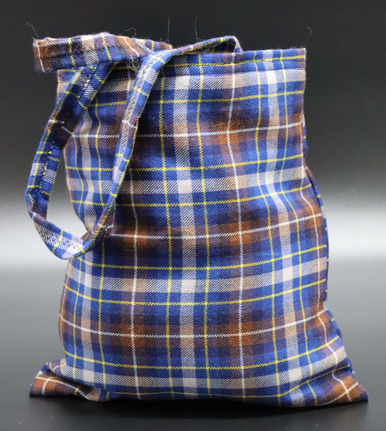 Devon Blue Tartan Tote Bag (BAG034)