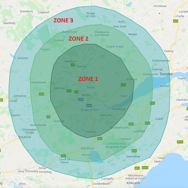 Firewood Delivery Zone 2 (minimum order value is £170)