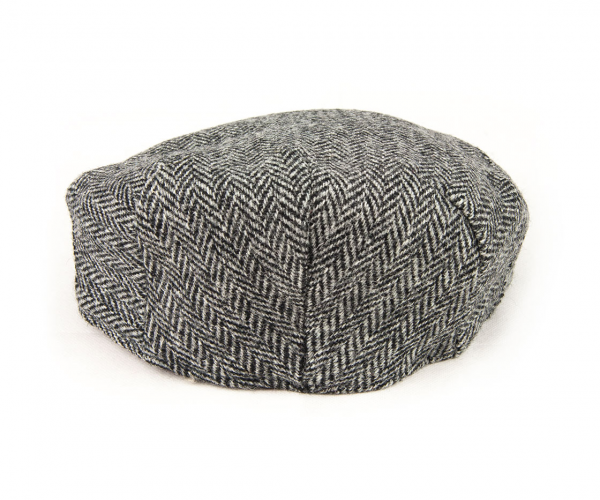 Harris Tweed Flat Cap Grey
