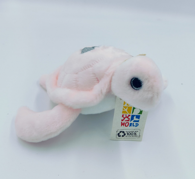 Petjes Lovely Hearts Sea Turtle Pink 20cm