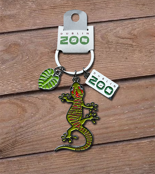 Gecko Metal Key Ring
