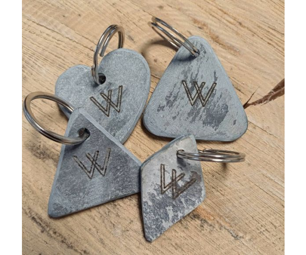 Slate Key Ring