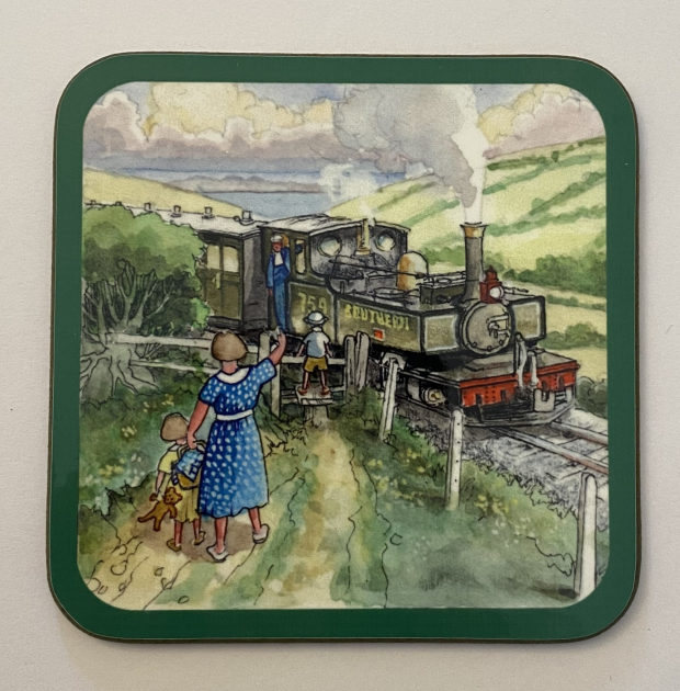 Eric Leslie Coaster: Children greeting the train