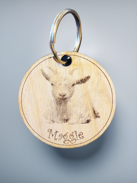 Adoption Goat Keychain