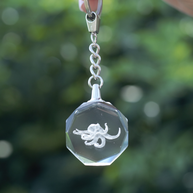 3D Crystal Keychain - Octopus