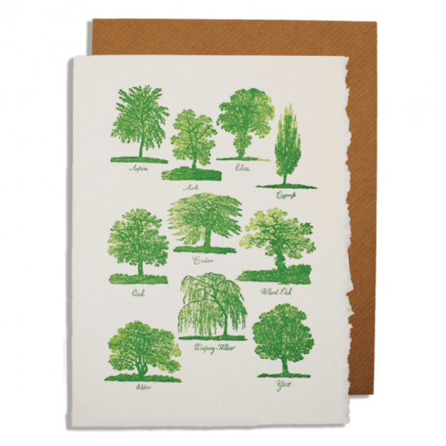 Trees greetings card